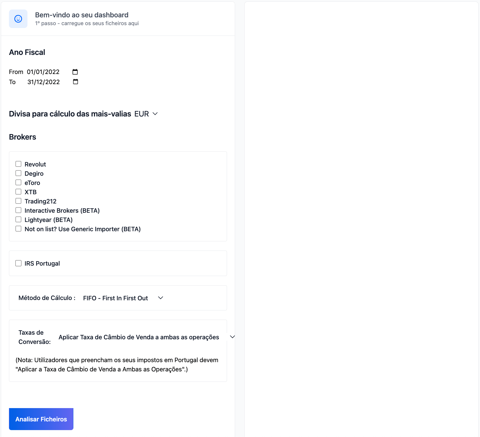 Declaração de IRS para Portugal
